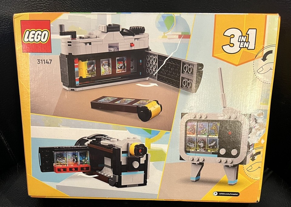 LEGO Creator 3 in 1 Retro Camera Toy, Transforms from Toy Camera to ...