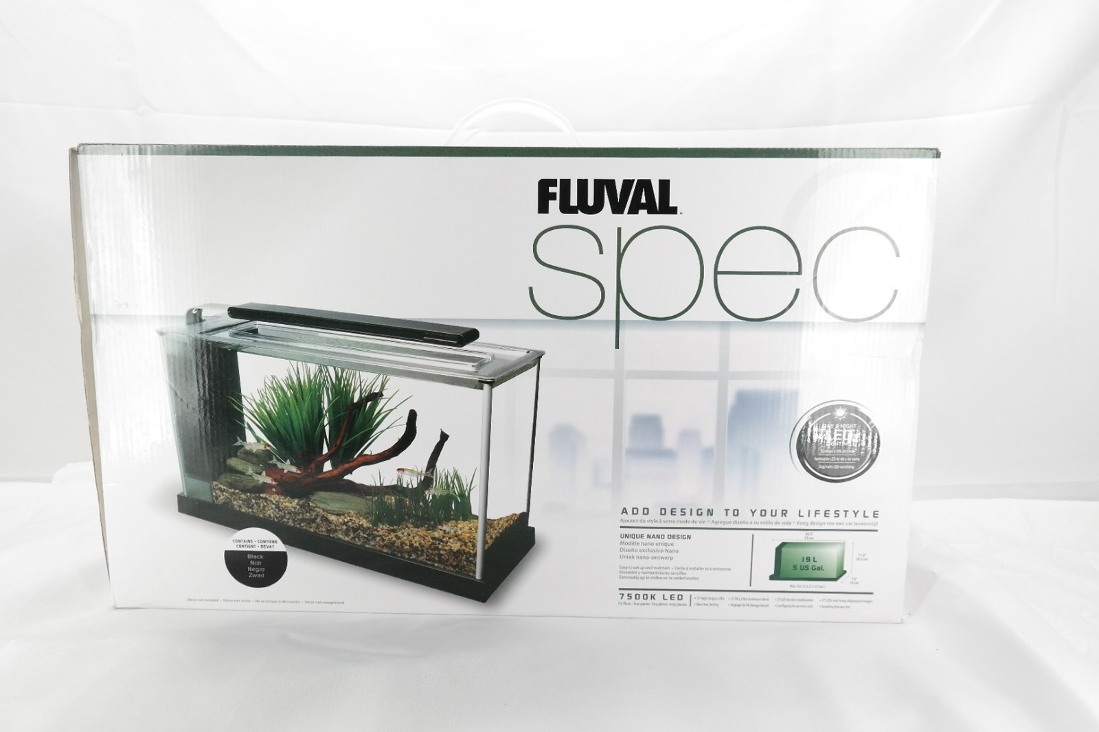 Fluval Spec V Aquarium Kit, 5-Gallon, Black for sale online | eBay