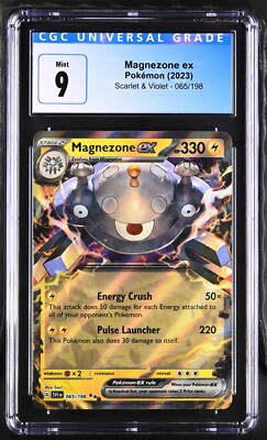 CGC Graded 9 Magnezone ex 065/198 Scarlet & Violet Pokemon Card | eBay