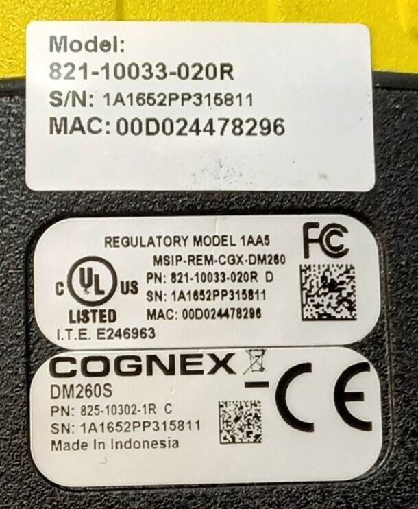 COGNEX BARCODE SCANNER DM260S DATAMAN 260 SERIES | eBay