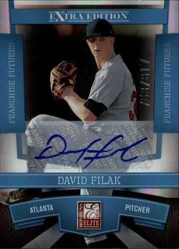 2010 Donruss Elite Extra Franchise Futures Signatures #83 David Filak ...