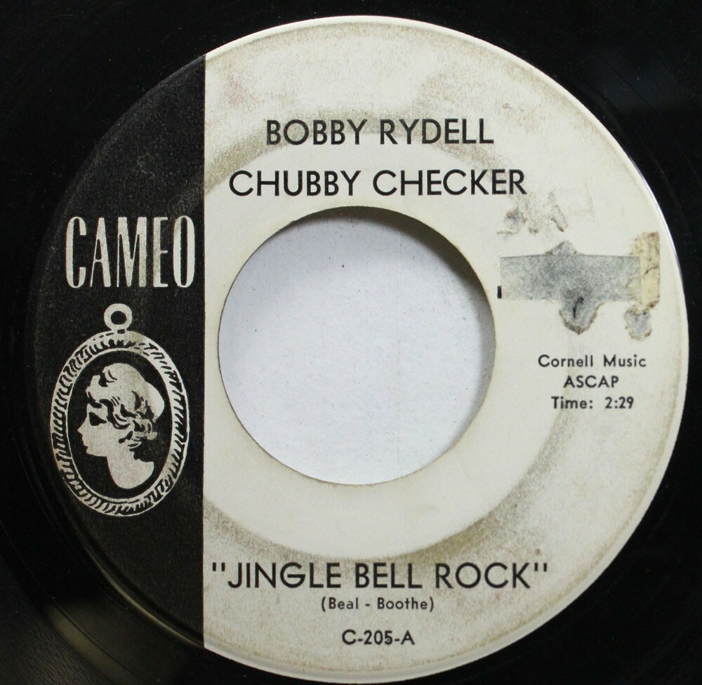 Christmas 45 Bobby Rydell Chubby Checker - Jingle Bell Rock / Jingle ...