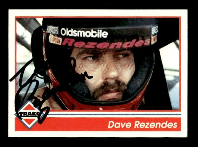 DAVE REZENDES SIGNED 1992 TRAKS #79 - NASCAR ON-CARD AUTO | eBay