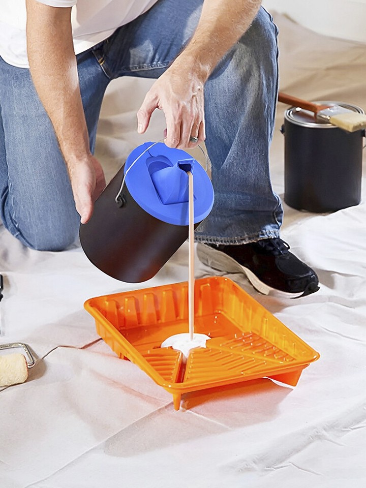 2Pcs Pour and Store Paint Can Lid Paint Can Cover Leak-Proof Gallon ...