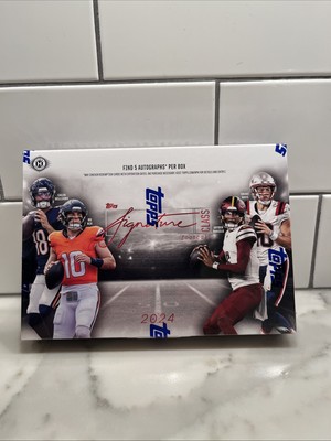 2024 Topps Football Signature Class Hobby Box Factory Sealed - 5 Auto ...