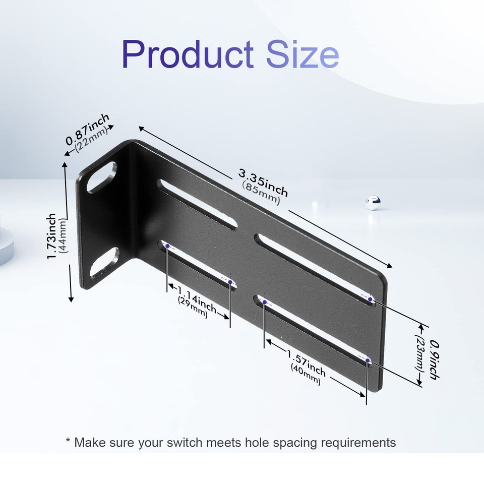 Rack Mount Kit Universal Adjustable 19 19 inches (width) x 1U or 2U ...