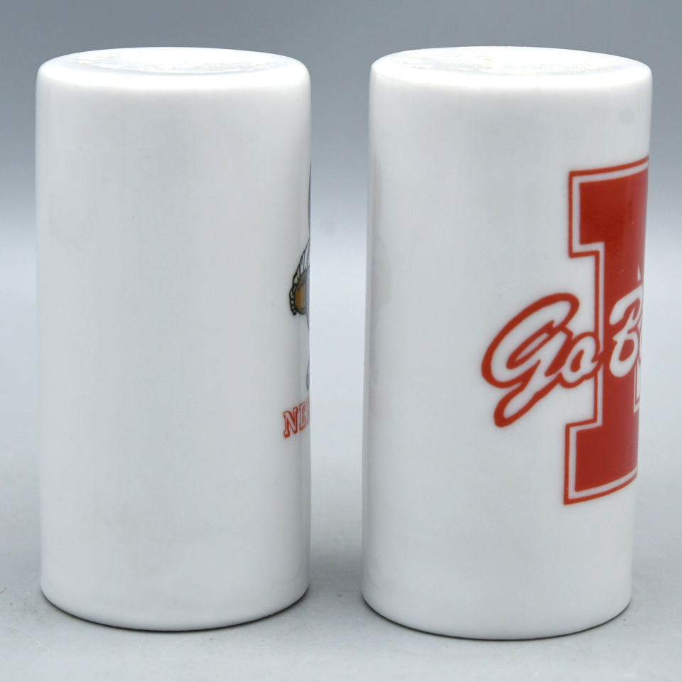 Nebraska Cornhuskers Salt Pepper Shakers White Ceramic Herbie Husker Go ...