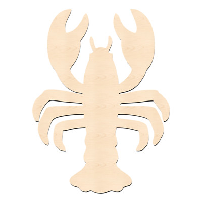 Lobster Shape-Unfinished Wooden Lobster Cutout | eBay