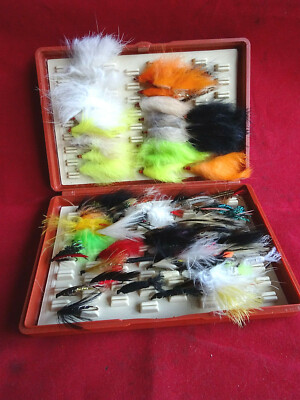 A GOOD FOX BOX FLY BOX WITH GOOD COLLECTION OF LURES/FLIES | eBay