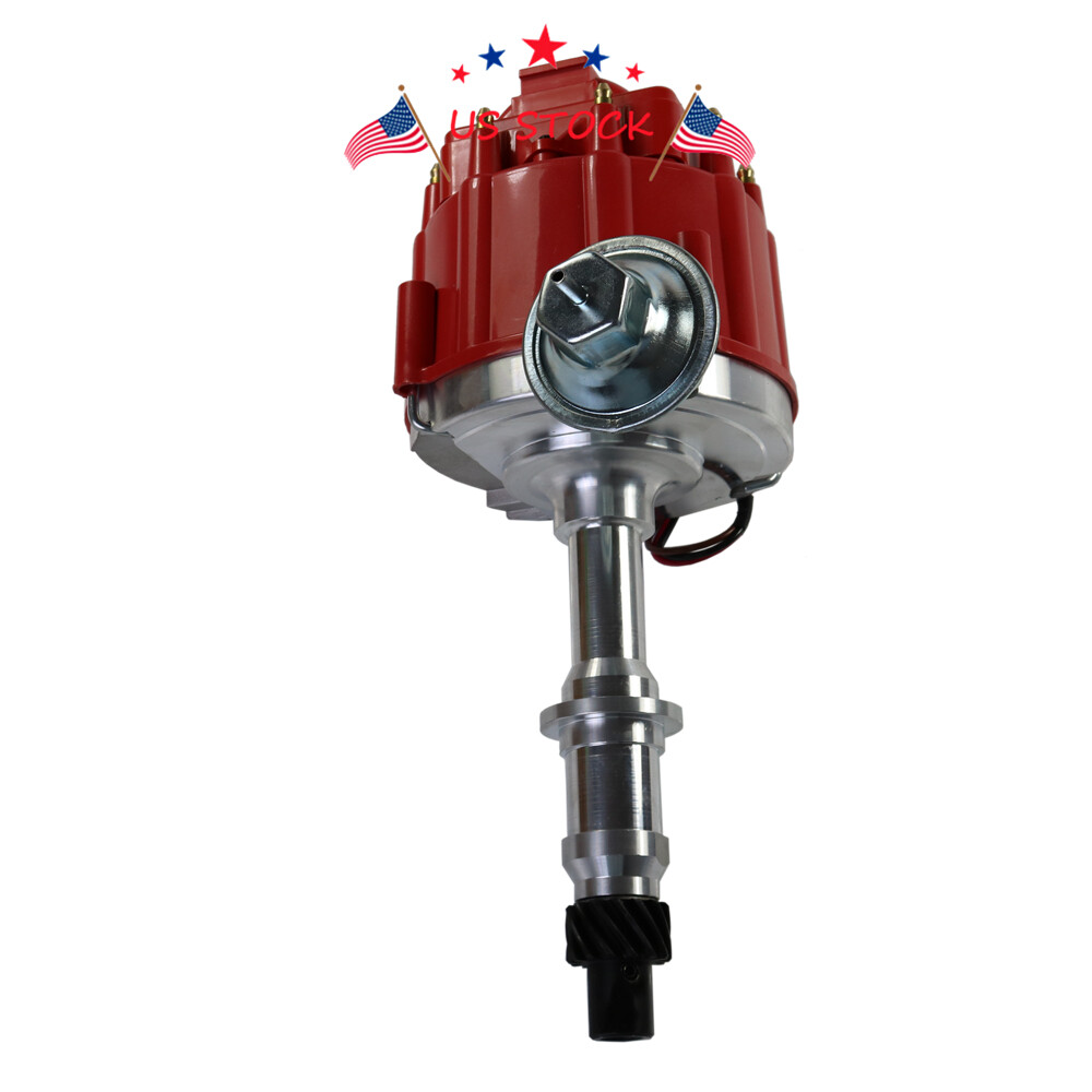 Red HEI One Wire Distributor For Pontiac 301 326 389 400 421 428 455 V8 ...