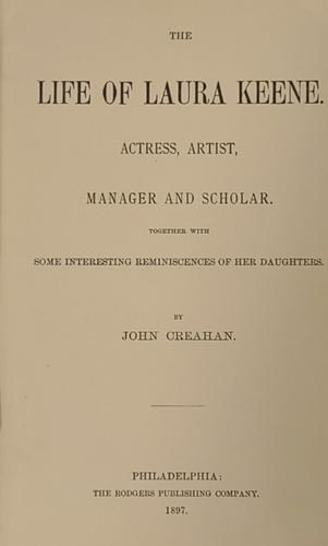 The Life of Laura Keene: Actress, Artist, Manager and Scholar122523 | eBay