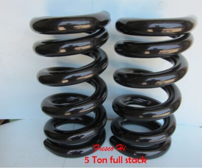 Lowrider Hydraulics 5 Ton coil spring, full stack, flat top edge, black ...