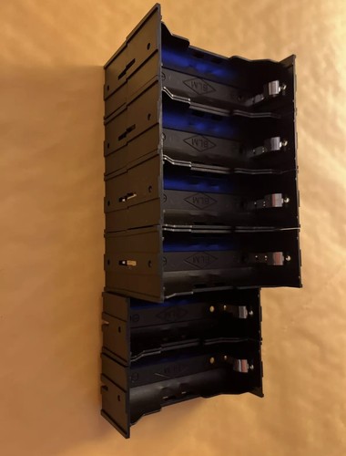 20 Pcs Plastic Single 26650 Battery Holder Case Storage Box Black | eBay