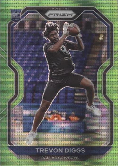 2020 Panini Prizm - Rookie Trevon Diggs #335 Neon Green Pulsar Prizm ...
