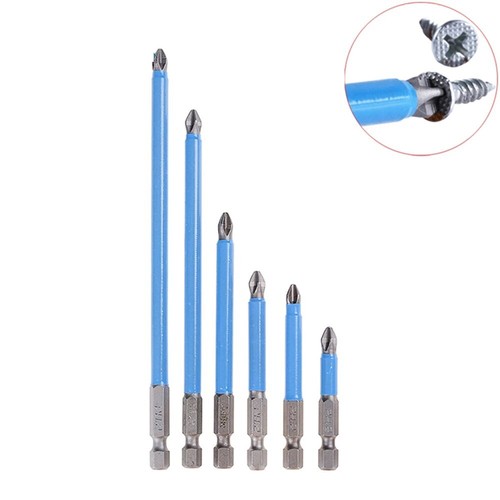 6PC Phillips Head Screwdriver Drill Bit Hex Shank Screw Bits Electric Tools New | eBay