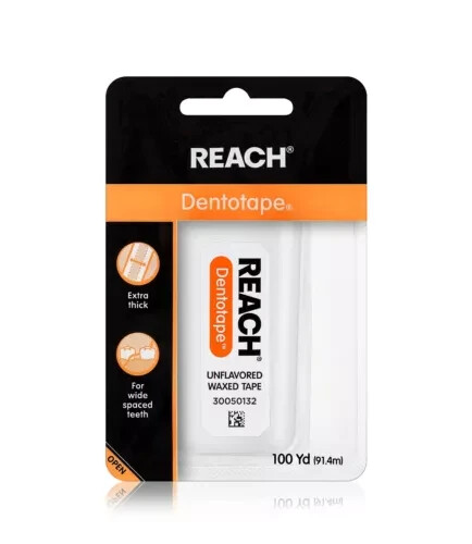 Reach Dentotape Waxed Tape Extra Thick, 100 yd + Reach Mint Waxed Floss ...