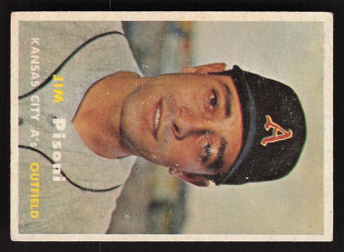 Jim Pisoni 1957 Topps Rookie #402 Kansas City Athletics VG-EX SU | eBay