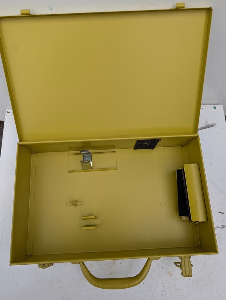 Vintage Bosch yellow green Metal Power Tool Box 1960's | eBay UK