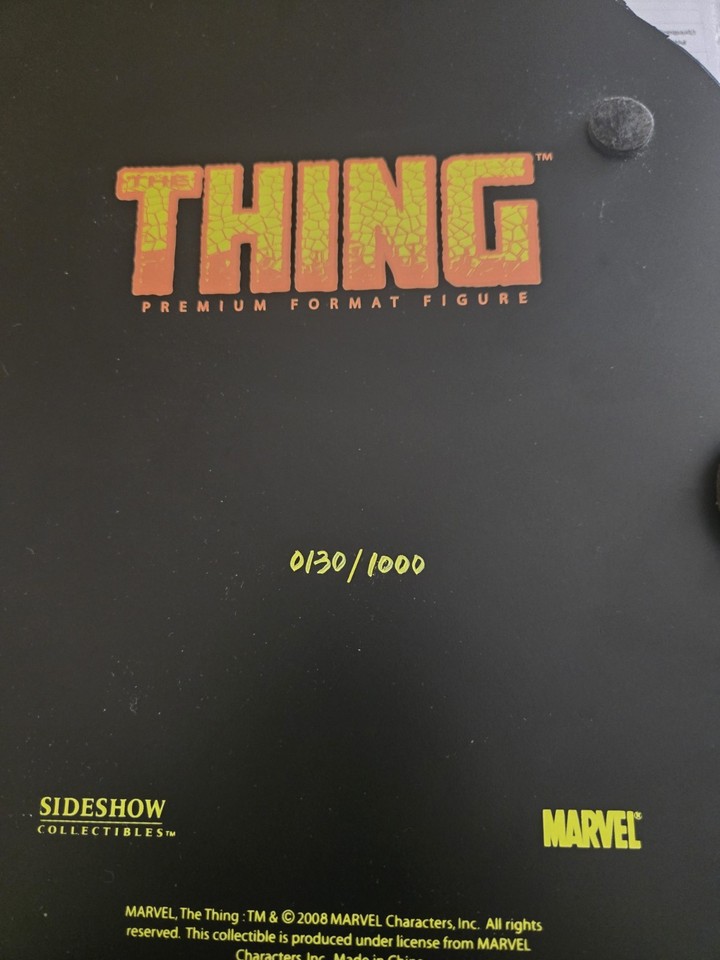 Sideshow The Thing Premium Format 1/4 Scale Statue Marvel Fantastic ...
