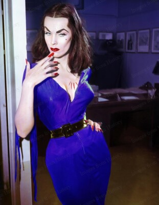 8x10 Print Maila Nurmi The Vampira Show Colorized 1954 #FAMN | eBay