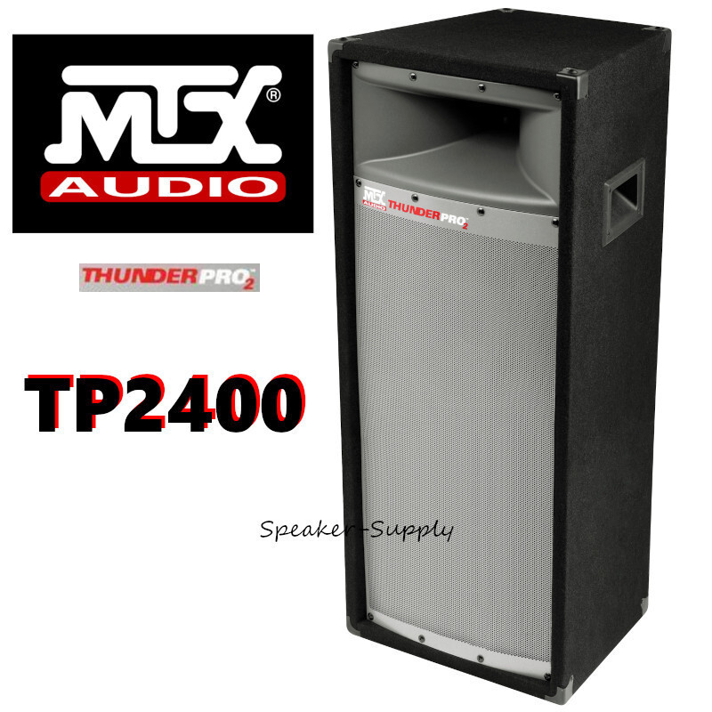 2 MTX TP2400 12" 400-Watt 2-Way Loud Cabinet Tower Pro DJ PA Audio ...