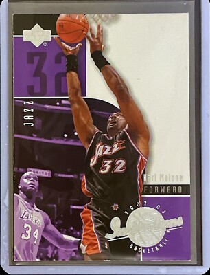 Karl Malone - 2002-03 Upper Deck Inspirations Basketball - Shaq Shadow ...