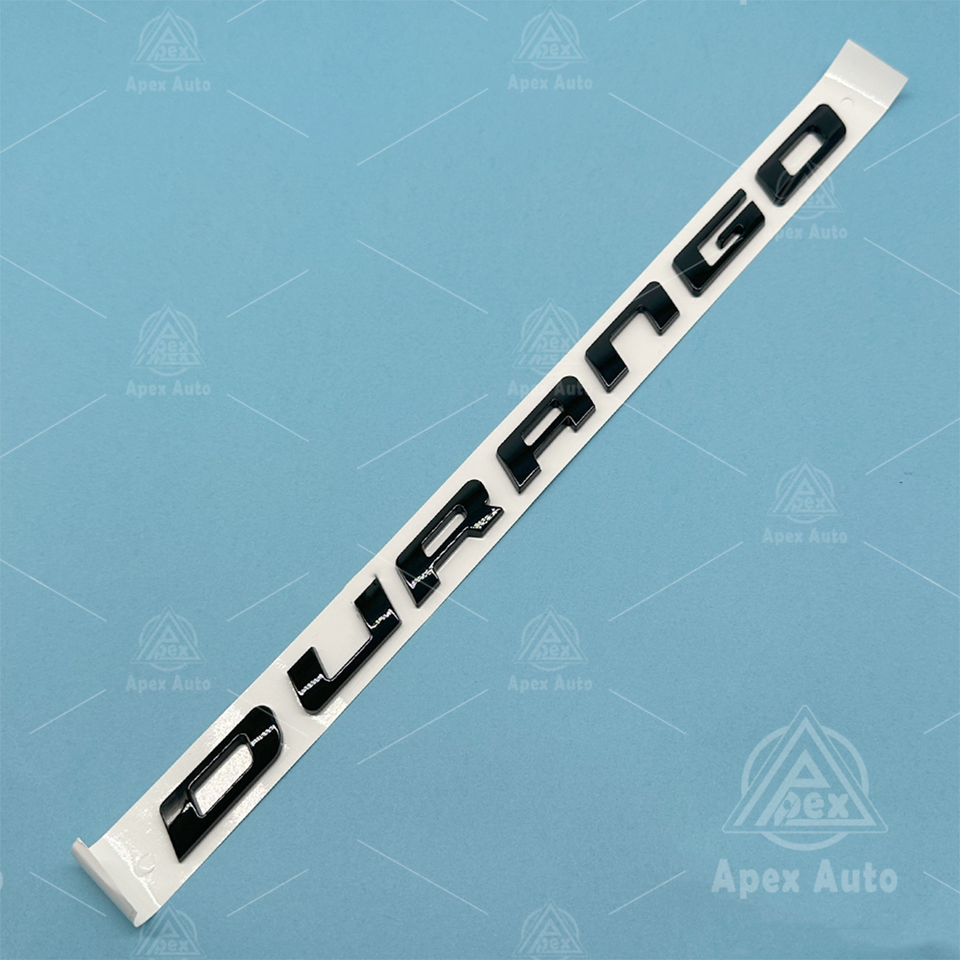 For 2014-2025 Durango Letter Emblem Black Tailgate Badge Replacement ...