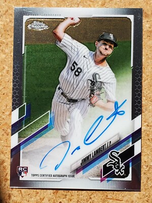 Jimmy Lambert 2021 Topps Chrome Rookie Auto #RA-JL White Sox RC | eBay