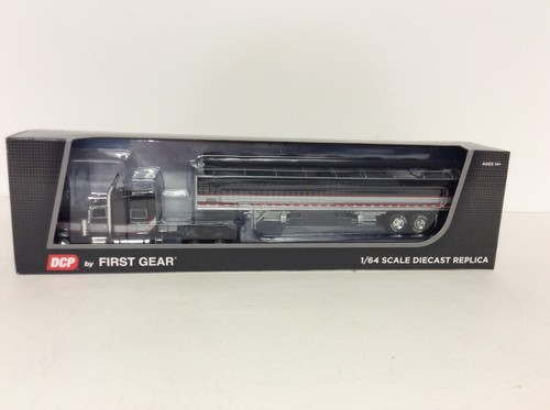 DCP Peterbilt 389 70" Sleeper w 50' Tri-Axle Grain Trailer New in Box ...