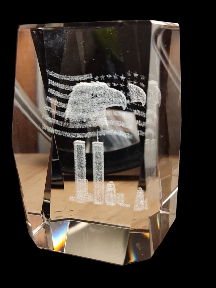 TWIN TOWERS 911 : Laser-etched glass cubes, twin towers (TWO ITEMS) | eBay