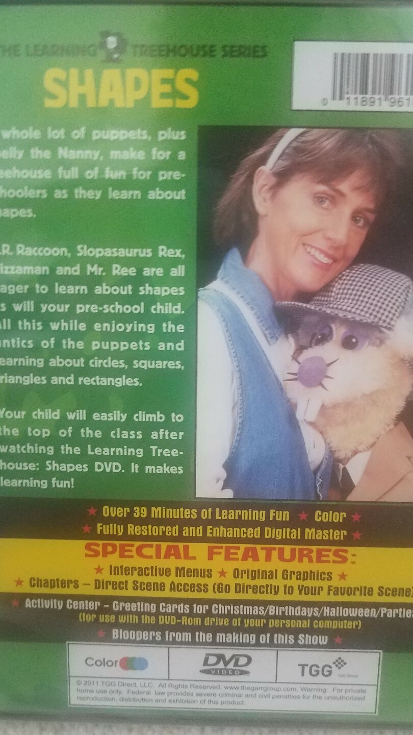 The Learning Treehouse Series - Shapes (DVD, 2006) - Brand New | eBay