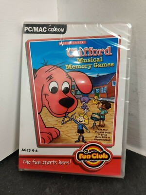 Clifford Musical Memory Games Fun Club range PC Game Brand New & Sealed ...