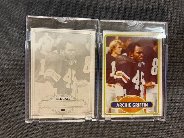 1980 Topps Football ARCHIE GRIFFIN RARE Proof CardS (2) The Topps Vault ...