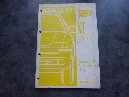 Renault Manual Repair Transmission Automatic Mr M 4/3 Manual NT 2061 ...