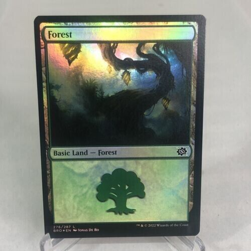 FOIL Forest 276/287 MTG Magic Basic Land BRO Brothers War Near Mint | eBay