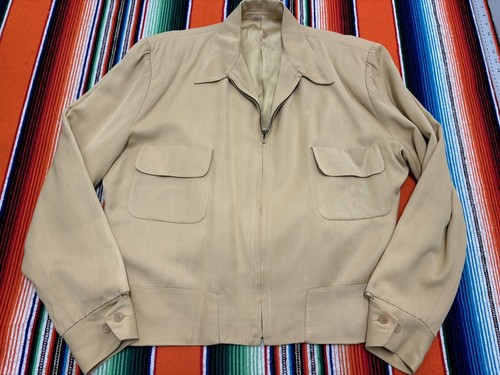1950s Gaberdine Ricky jacket XL/XXL flap pockets | eBay