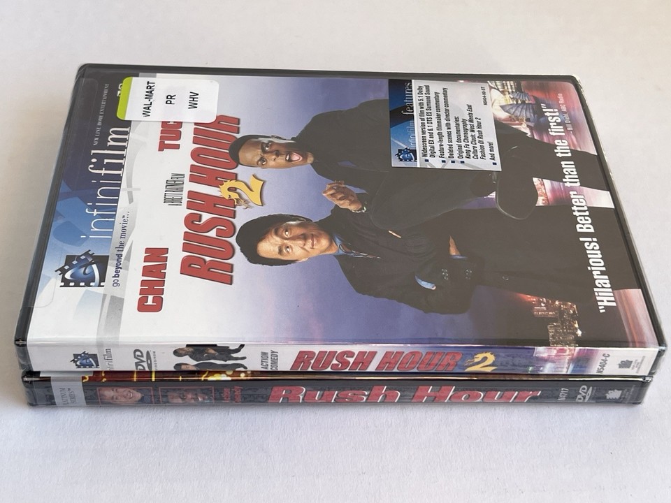 Rush Hour & Rush Hour 2 DVD Lot SEALED Jackie Chan Chris Tucker Action ...