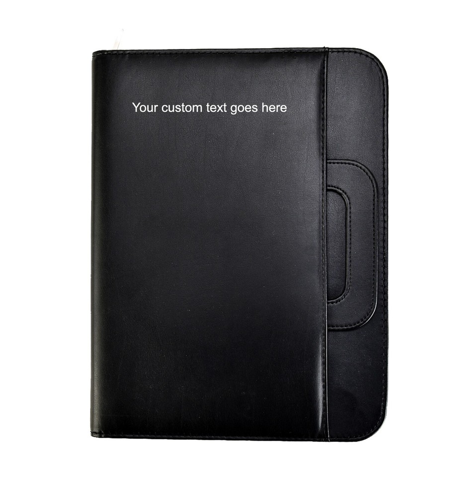 Personalised Text A4 Zipped Conference Folder Executive Portfolio ...