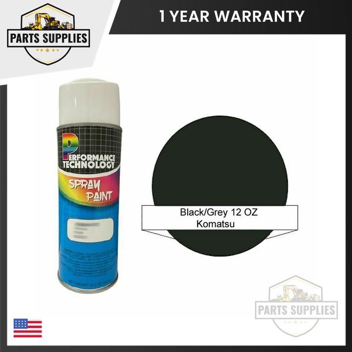 SPRAY-664 Black/Grey Spray Paint for Komatsu Touch Up 12 oz | eBay