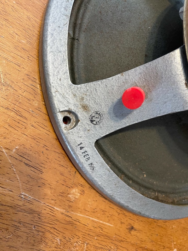 VINTAGE 1960's Richard Allan CG12 8ohm 12” Bass SPEAKER woofer ENGLAND ...