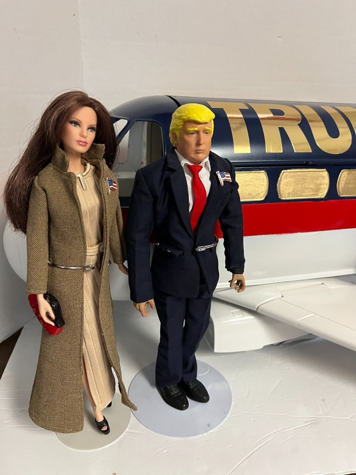 Trump Fan Gift Doll President Action Figure Barbie Plane Repaint Custom ...