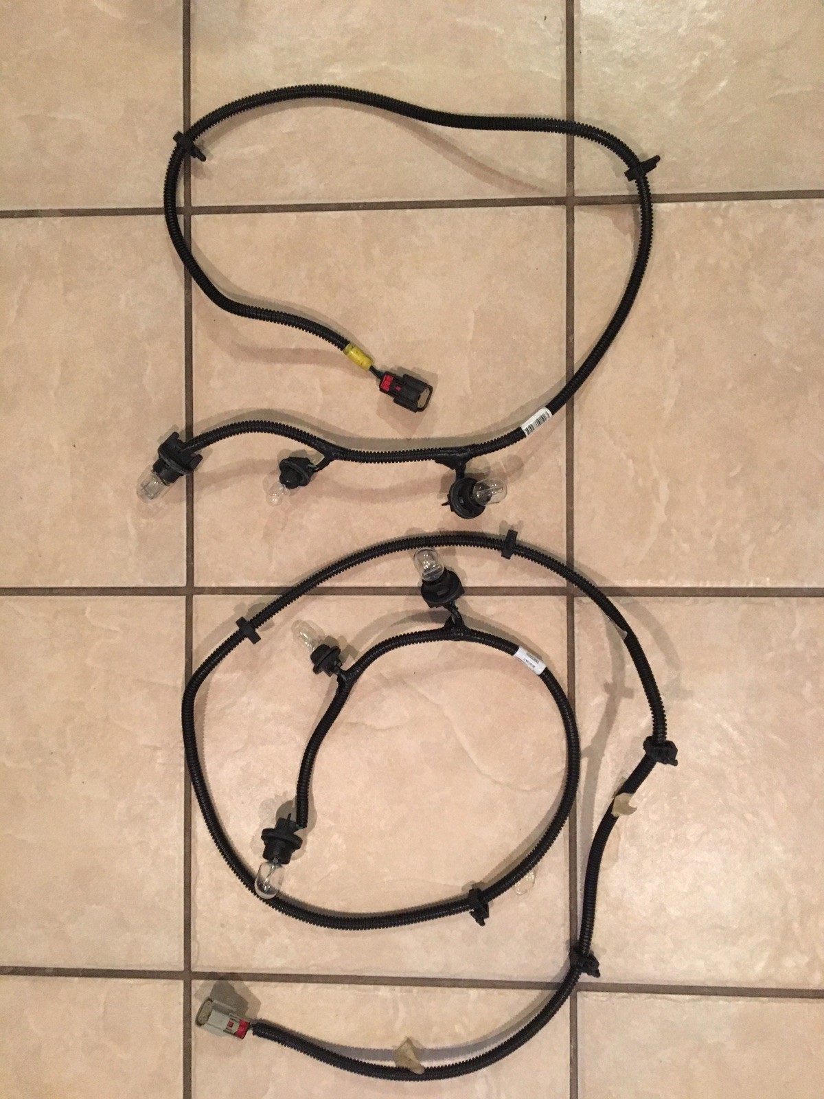 OEM GM Chevy Truck Tail Light Wiring Harness With Bulbs 22283AC 22284ab ...