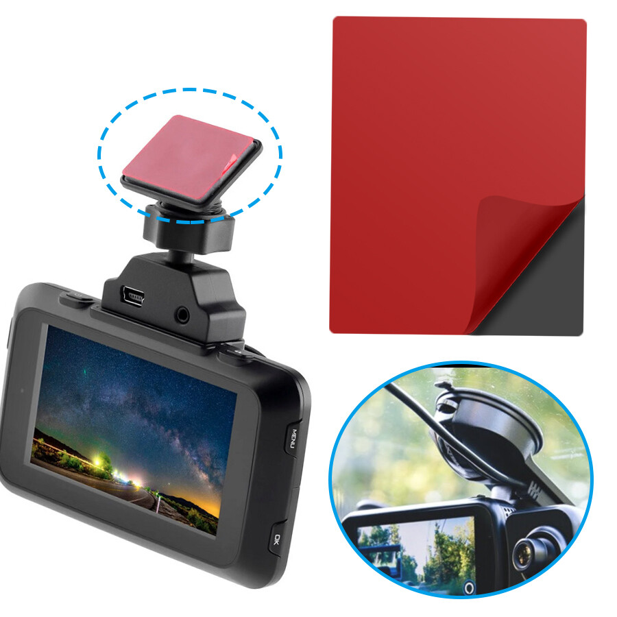Replacement Dashcam Double Sided 3M Adhesive Sticky Pads x 10 Dash Cam ...