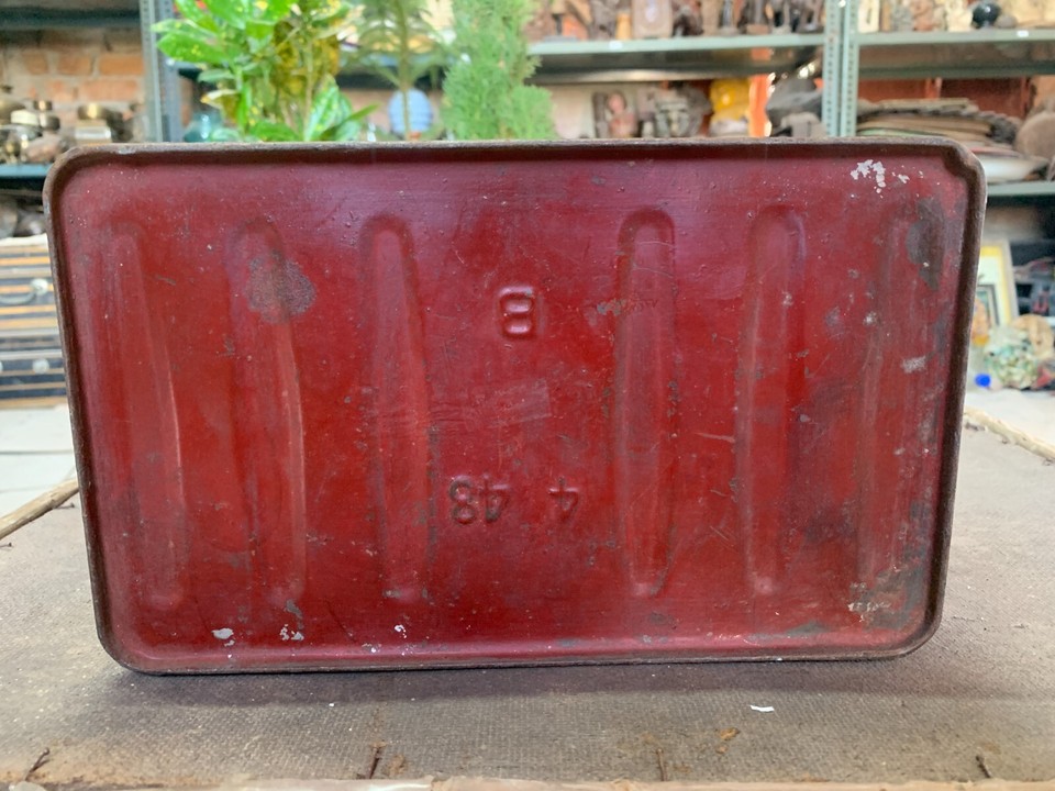 Vintage Shell Motor Spirit Petrol Fuel Can 2 Gallon Garage Tin Can ...