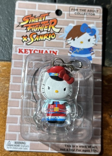 New Street Fighter X Sanrio Mobile Key Chain M.Bison Hello Kitty Sanrio ...