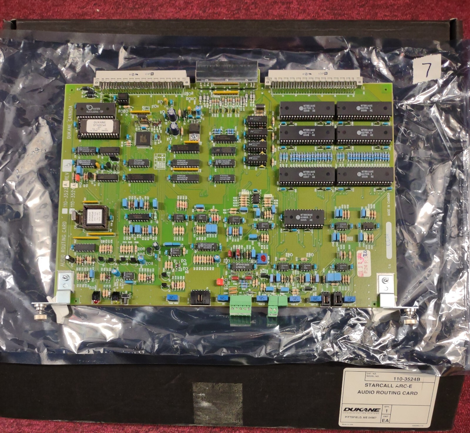 Dukane Starcall ARC-E Audio Routing Card 110-3524B | eBay