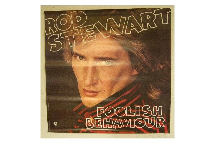 Rod Stewart Poster Foolish Behaviour OLD | eBay Australia