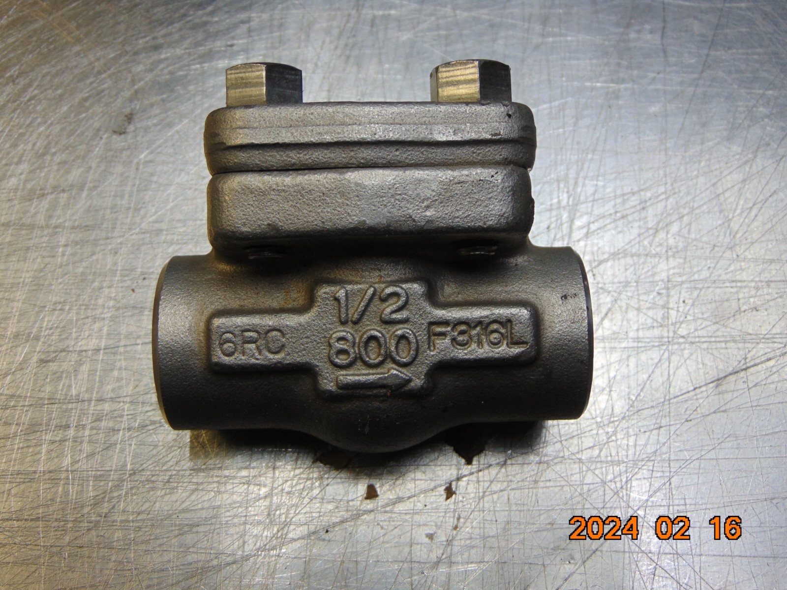 WARREN STAINLESS S. CHECK VALVE 1/2"NPT 800 LB 803HF 1920PSI F316L | eBay