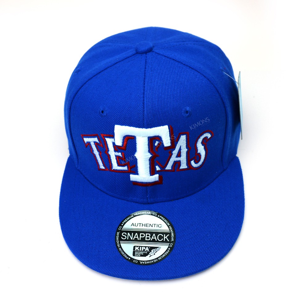 Banned New - Texas "TETAS" Rangers Hat Overlap Snapback Blue Trucker ...