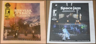 Lot of 2 Chicago Red Eye Newspapers Star Wars The Force Awakens & Rogue ...
